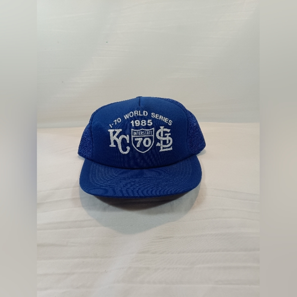 Vintage 1985 I-70 World Series Trucker Mesh Hat - Gem